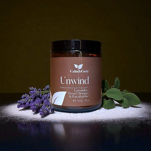 Unwind Magnesium Foot Soak | Relaxing Mineral Foot Care - Calm & Cozy